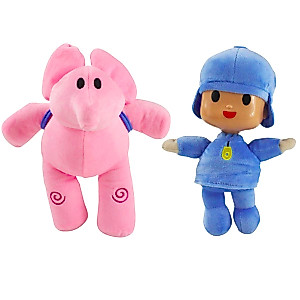 Bailey Pocoyo Plush 12" / 30cm Pocoyo & Elly 2pces Set Doll Stuffed Animals Figure Soft Anime Collection Toy