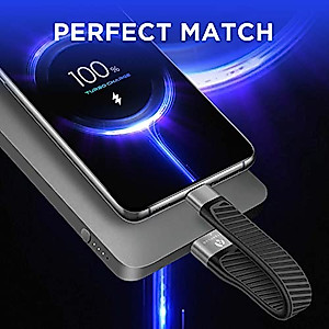 Ultra Short USB C Cable - 5.5 inch Afterplug USB to USB C Fast Charger Cable, High Speed 10Gbps USB 3.2 Gen 2 Cable for Portable SSD, Power Bank, Charging Station, Android Auto, iPad Pro Mini | Black