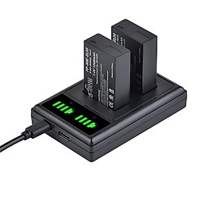 Pickle Power EN-EL20 EN-EL20a Battery and Charger Compatible with Nikon Coolpix P1000, P950, DL24-500, Coolpix A, 1 AW1, 1 J1, 1 J2, 1 J3, 1 S1, 1 V3 Digital Camera