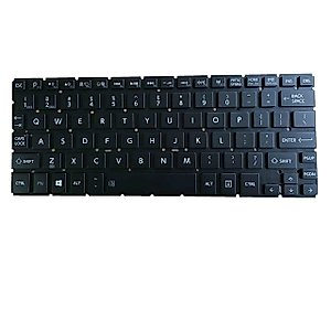 New US Black Backlit Laptop Keyboard No-Frame For Toshiba Satellite Radius P25W-C2300 P25W-C2300-4K P25W-C2302 P25W-C2304 P25W-C2304-4K P25w-c2305 Backlight Light Notebook