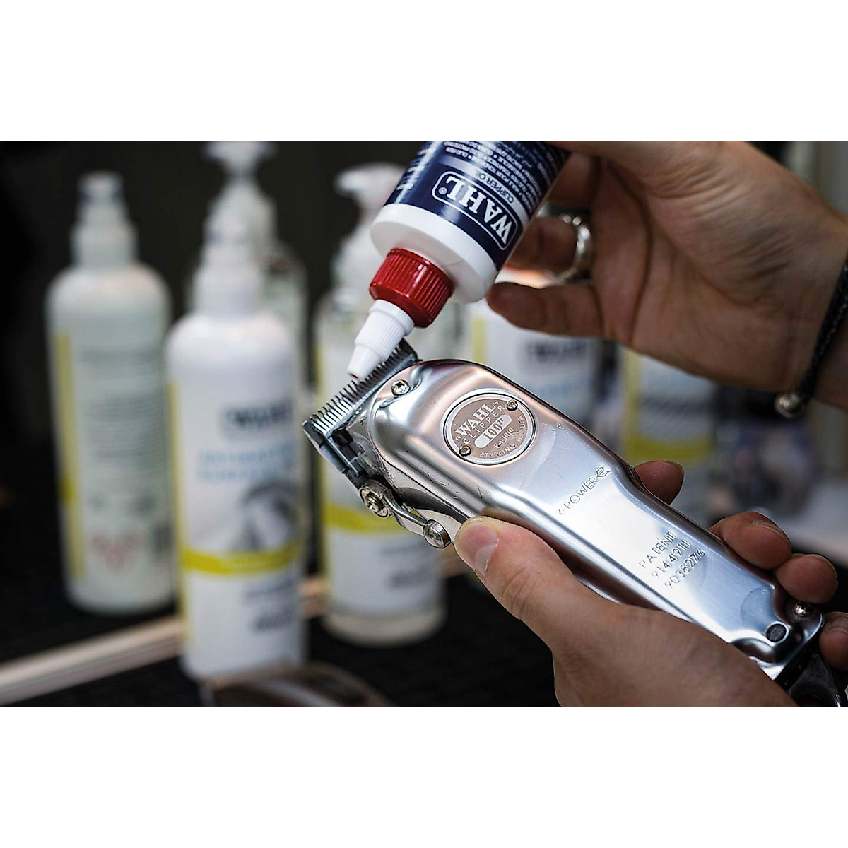 Wahl Clipper Oil, Blade Oil for Hair Clippers, Beard Trimmers and Shavers, Lubricating Oils for Clippers, Maintenance for Blades, Suitable for Hair Clipper and Trimmer Blades,Reduces Friction,118.3 ml