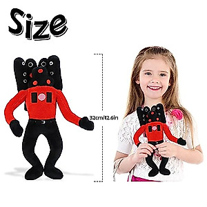 Skibidi Toilet Plush Toys, Plush Doll Toys Gifts for Boys and Girls Cartoon Video Game Character Plush Children (Titan Speakerman)