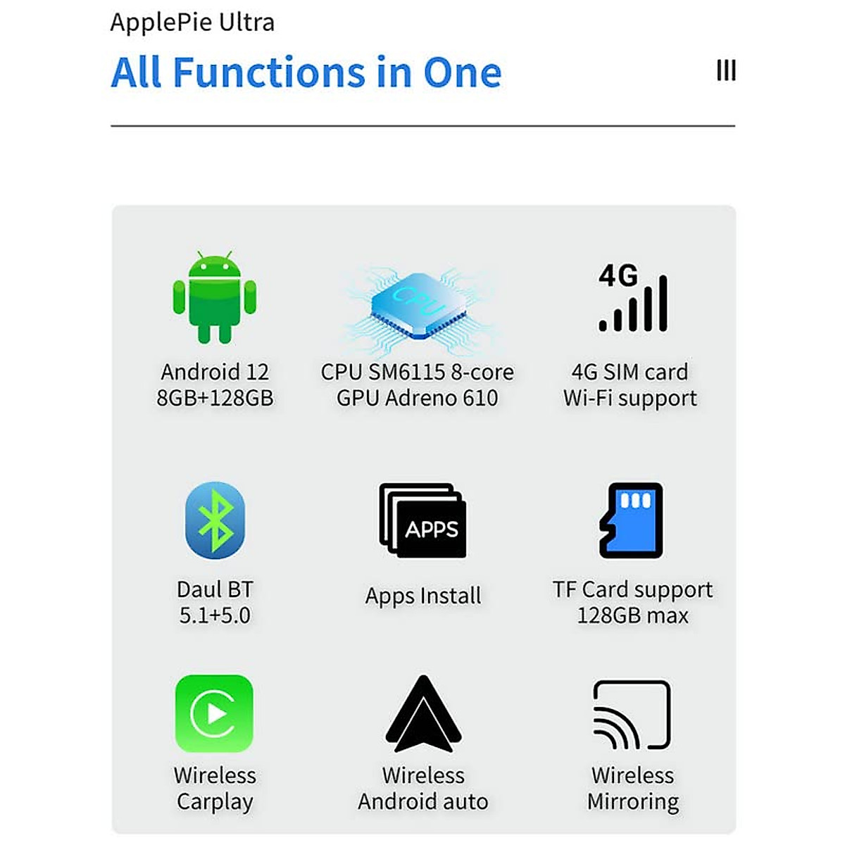 EXPLOTEC AI 996 Max Wireless CarPlay Android 10 OEM Car Audio Receiver