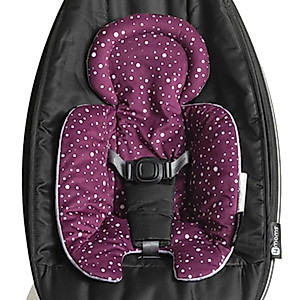 4moms RockaRoo and MamaRoo Infant Insert for Newborn Baby and Infant, Machine Washable, Soft, Plush Fabric, Reversible Design, Maroon