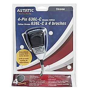 ASTATIC 302-10187 4-Pin Noise-Cancelling Microphone (Chrome)