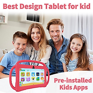 TUOHAITIME Android 11 Tablet for Kids 7-inch 3GB+32GB Red
