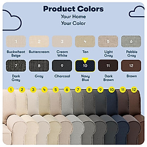 Serta Copenhagen 73" Rolled Arm Sofa, Easy Care Polyester, Soft Pillow Back, Pocket Coil Seat Cushions, Removable Covers, Loveseat or Couch for Small Spaces, Living Rooms or Bedrooms, Navy Blue