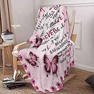UHANKRU Daughter Blanket from Mom, Daughter Gifts for Birthday, Gifts for Daughter Graduation Blanket, Mother to Daughter Throw Blanket 60"x50"