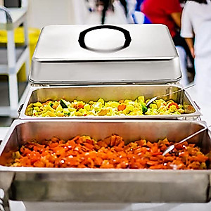 ZEAYEA 2 Pack 13 x 11.3 Inch Griddle Basting Cover, Stainless Steel Cheese Melting Domes, Rectangular Metal Steaming Cover, BBQ Grilling Accessories for Flat Top Griddle, Indoor or Outdoor Camping