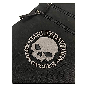 Harley-Davidson Embroidered Willie G Skull Crossbody Purse w/Adjustable Strap