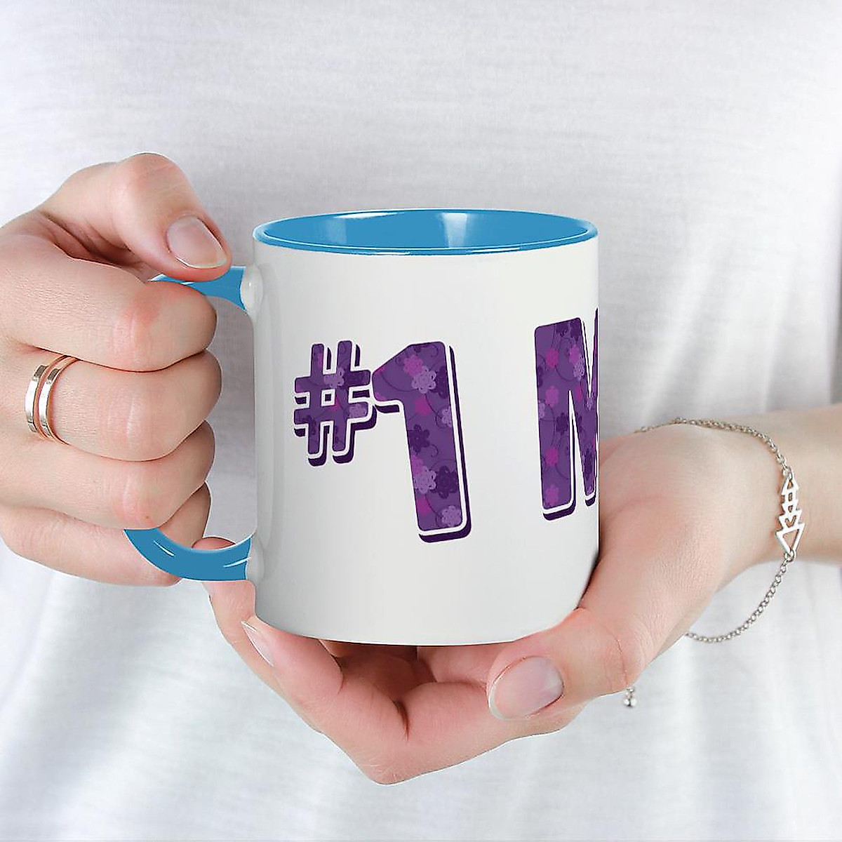 CafePress Snoopy Mom Is #1 Mug Ceramic Coffee Mug, Tea Cup 11 oz