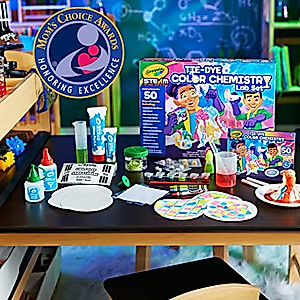 Crayola Tie Dye Color Chemistry Set for Kids, STEAM/STEM Activities, Educational Toy, Ages 7, 8, 9, 10