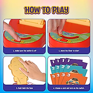 PlayRoute Funny Face Pop Up Game | Fun Board Game for Kids Ages 4-6-8 and up | Preschool Game & Family Game for Kids Girls and Boys | Single or Multi Player Pop Up Toy