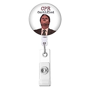 Nurse Badge Reels Retractable with Alligator Clip Name ID Card Badge Holder Reel - The Office