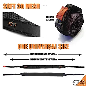 Motorcycle Helmet Carrier Strap - Hands-Free, Motorbike Accessory. Convenient, Lightweight and Comfortable Alternative to Helmet Bag. A Perfect Biker Gift for Men and Women. by EZ-GO (Black Strap)