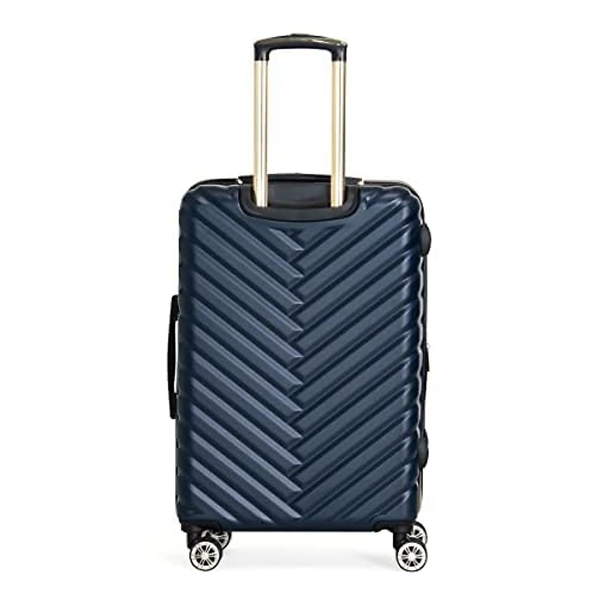 Kenneth Cole REACTION Madison Square Lightweight Hardside Chevron Expandable Spinner Luggage, Navy, 2-Piece Set (20" & 28")