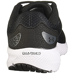 Under Armour womens Charged Pursuit 2 Running Shoe, Black/White, 7.5 US