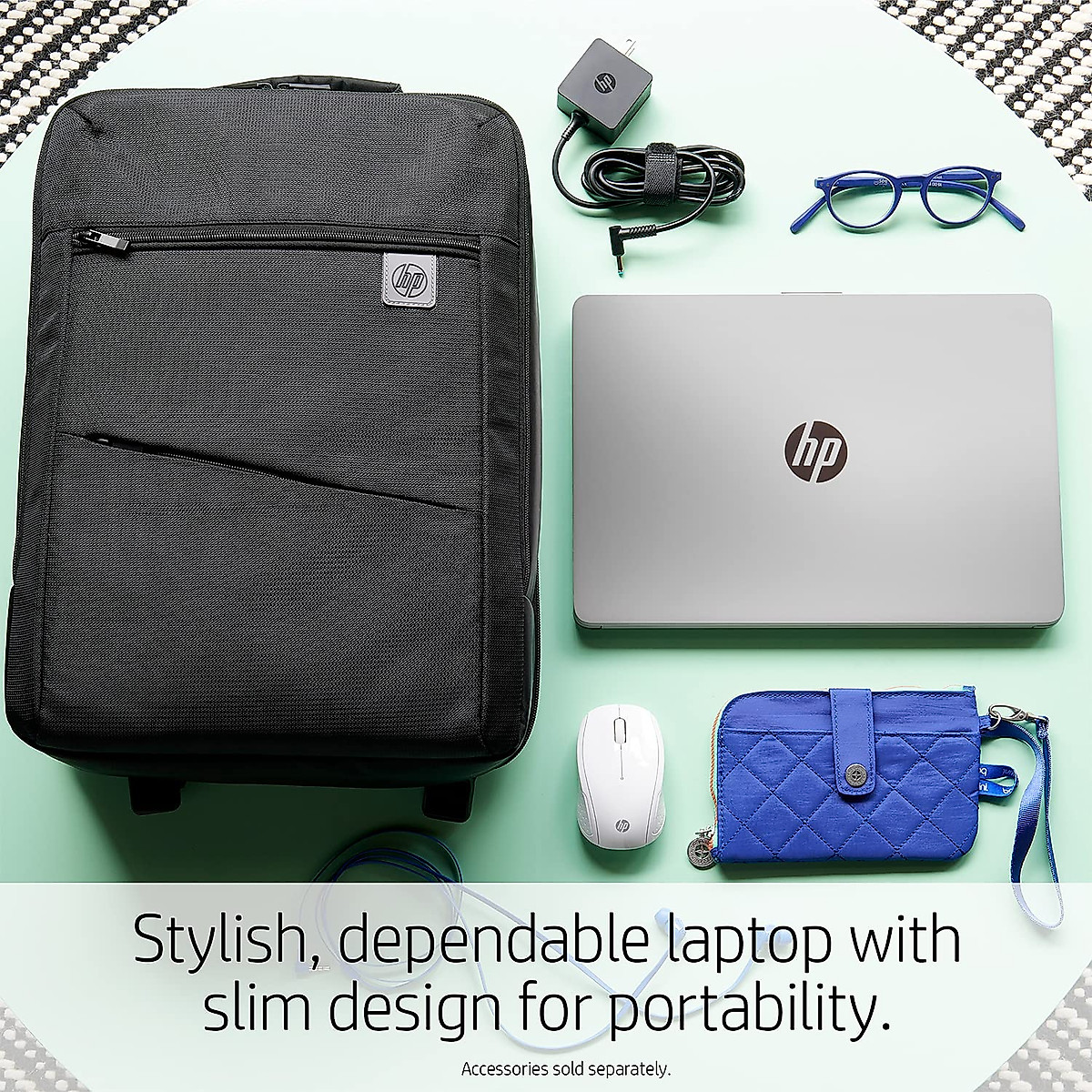 HP Premium Laptop, 14" HD Display, Intel Pentium Quad-Core Processor, 16GB RAM, 512GB SSD, Webcam, HDMI, Bluetooth, Wi-Fi, Windows 10 Wireless Mouse Bundle