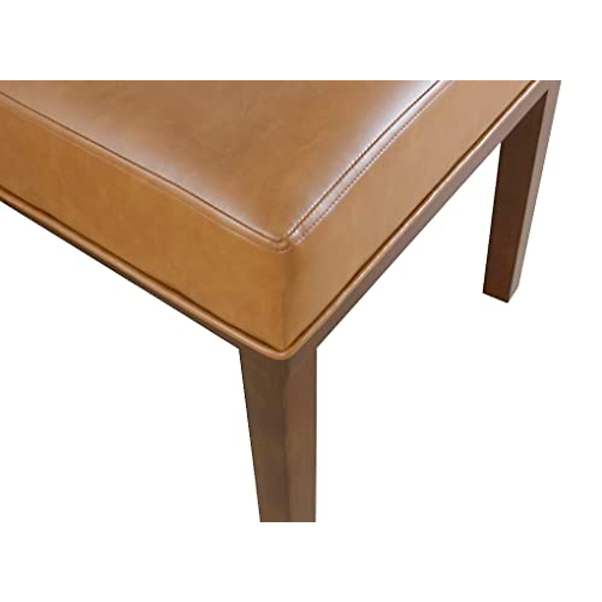 HomePop Kolbe Dining Chair - Carmel Faux Leather (Single Pack)