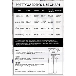 PRETTYGARDEN Women's Summer Casual Deep V Neck Short Sleeve Wrap Drawstring Waist Jumpsuit Romper (Black,Small)