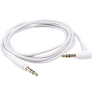 Sqrmekoko Audio Cord Compatible with Sony WH-1000XM5 WH-1000XM4 WH-1000XM3 WH-1000XM2 MDR-1000X MDR-100AAP WH-XB910N WH-XB700 WH-H910N WH-H900N WH-H810 Noise Cancelling Wireless Headsets (White)