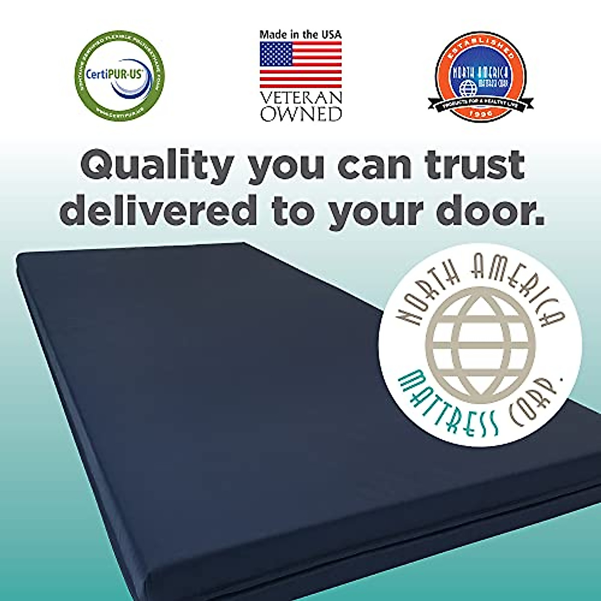 Western Road Sleeper Multi-Density Foam Truck Mattress, 80" x 42" x 5"