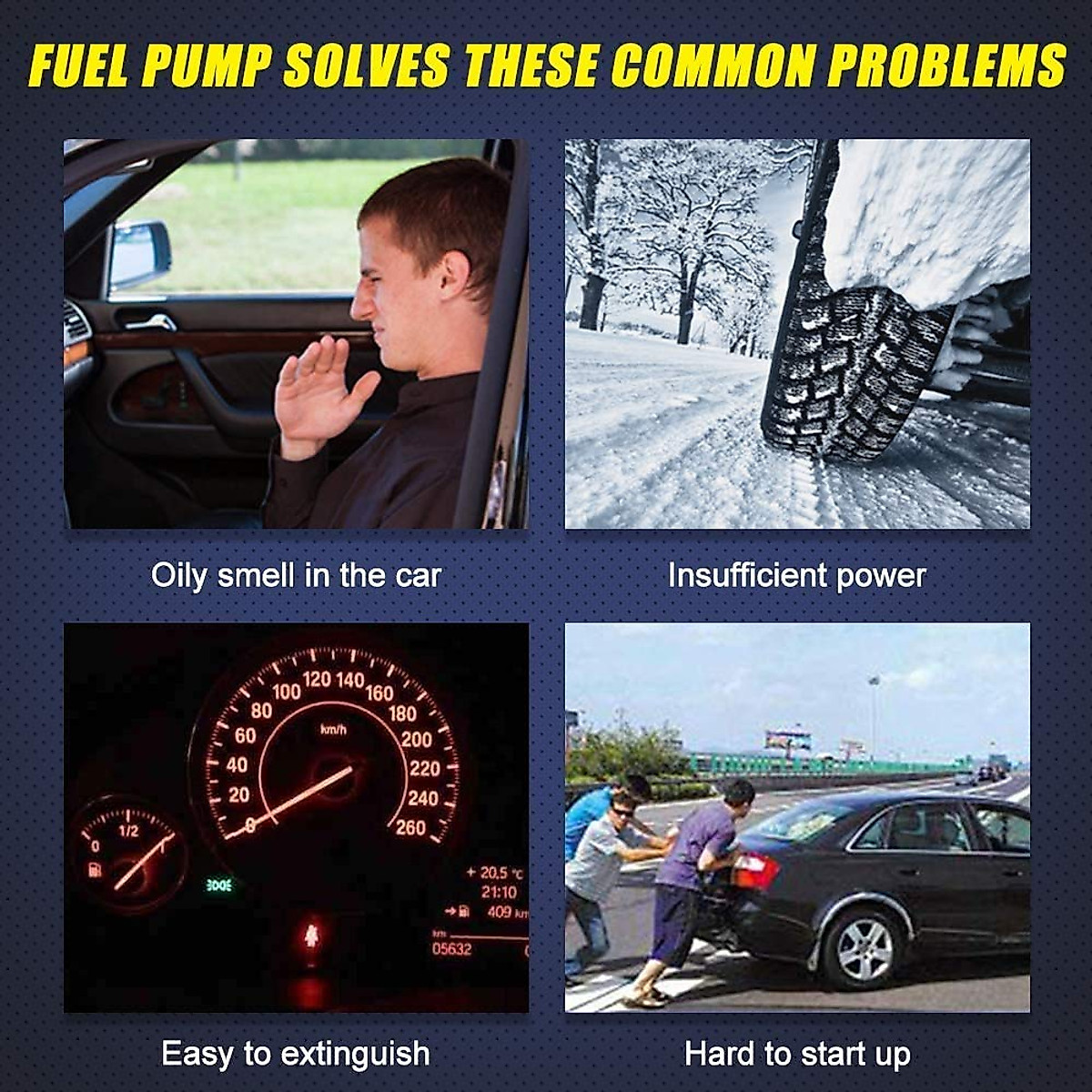 Fuel Pump fits Dodge Ram Truck 1998 1999 2000 2001 2002 3.9L 5.2L 5.9L 8.0L W/ 26 Gal. 34 Gal. Tank replaces # MU2046 E7138M FP17138M