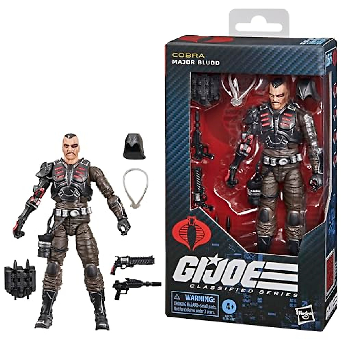 G.I. Joe Classified Series #166, Major Bludd, Collectible 6 Inch Action Figure with 7 Accessories