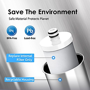 Waterdrop C3 Under Sink Carbon Water Filter, Replacement for TST-UF Ultra-Filtration Under Sink Water Filter System, 1 Pack