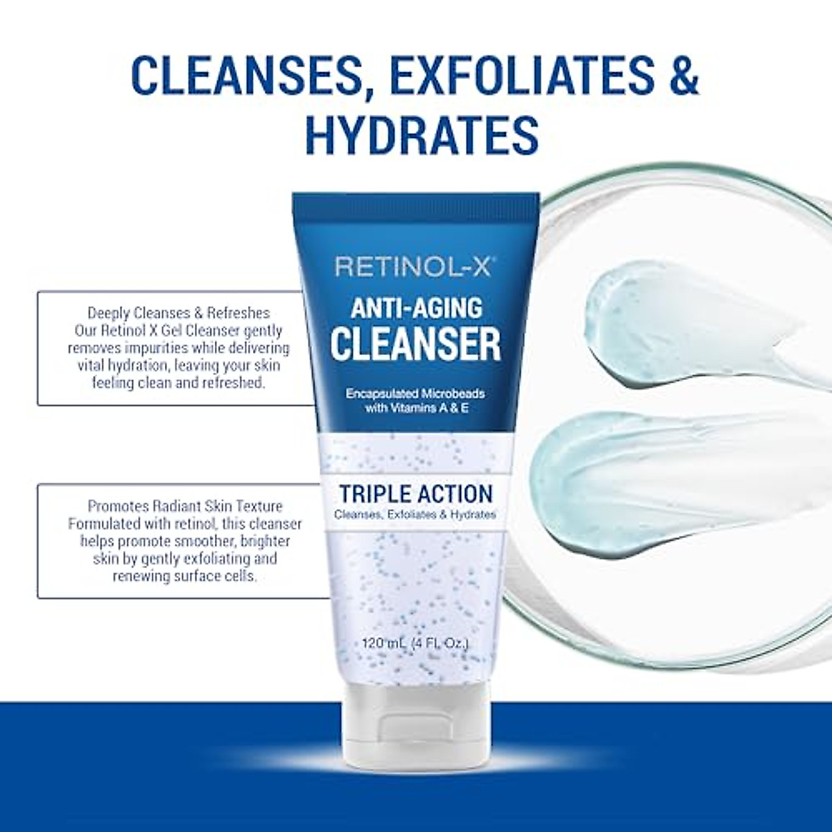 Retinol-X Anti-Aging Gel Cleanser, 4 Ounce