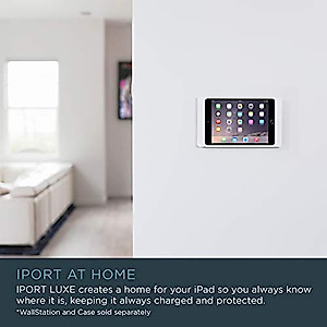 IPORT LUXE (LuxePort) WallStation iPad Wall Mount - Compatible with all LUXE Cases for iPad mini 4 and 5, iPad 9.7, 10.2, 10.5 - White