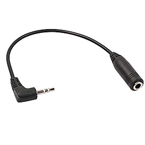 Miletine Black 2.5mm Male to 3.5mm Female Stereo Audio Jack Adapter Converter