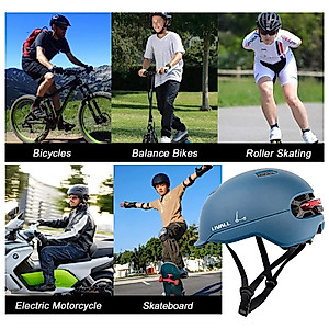 LIVALL C20 Smart Bike Helmet with LED Lights & Visor, CPSC Certified, Bike Helmet with Fall Detection for Adults Men Women, Bicycle Helmet for Urban Commuter E-Bike Scooter Skateboard