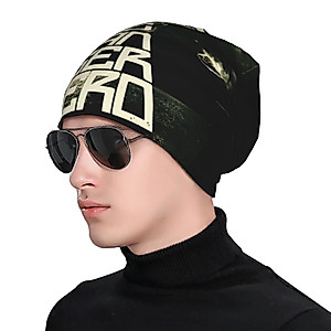 Canserbero Knit Beanie Hat for Men Women Winter Warm Stretchable Beanie Hats Black