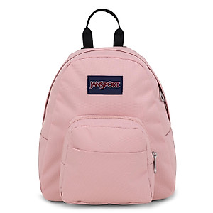 JanSport Half Pint Mini Backpack - Ideal Day Bag for Travel, Misty Rose