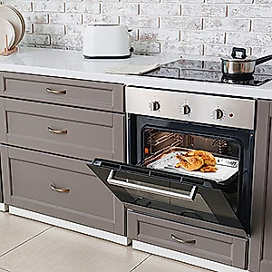 PARTY BARGAINS 24 Aluminum Broiler Pans - 11.5 X 8.25 X 1 Inches, with ribbed bottom. 7 Ridges 0.5 high, 1 inch apart. Heavy Duty Aluminum Disposable Grill Pans. for Cooking, Roasting. BBQ, Picnic