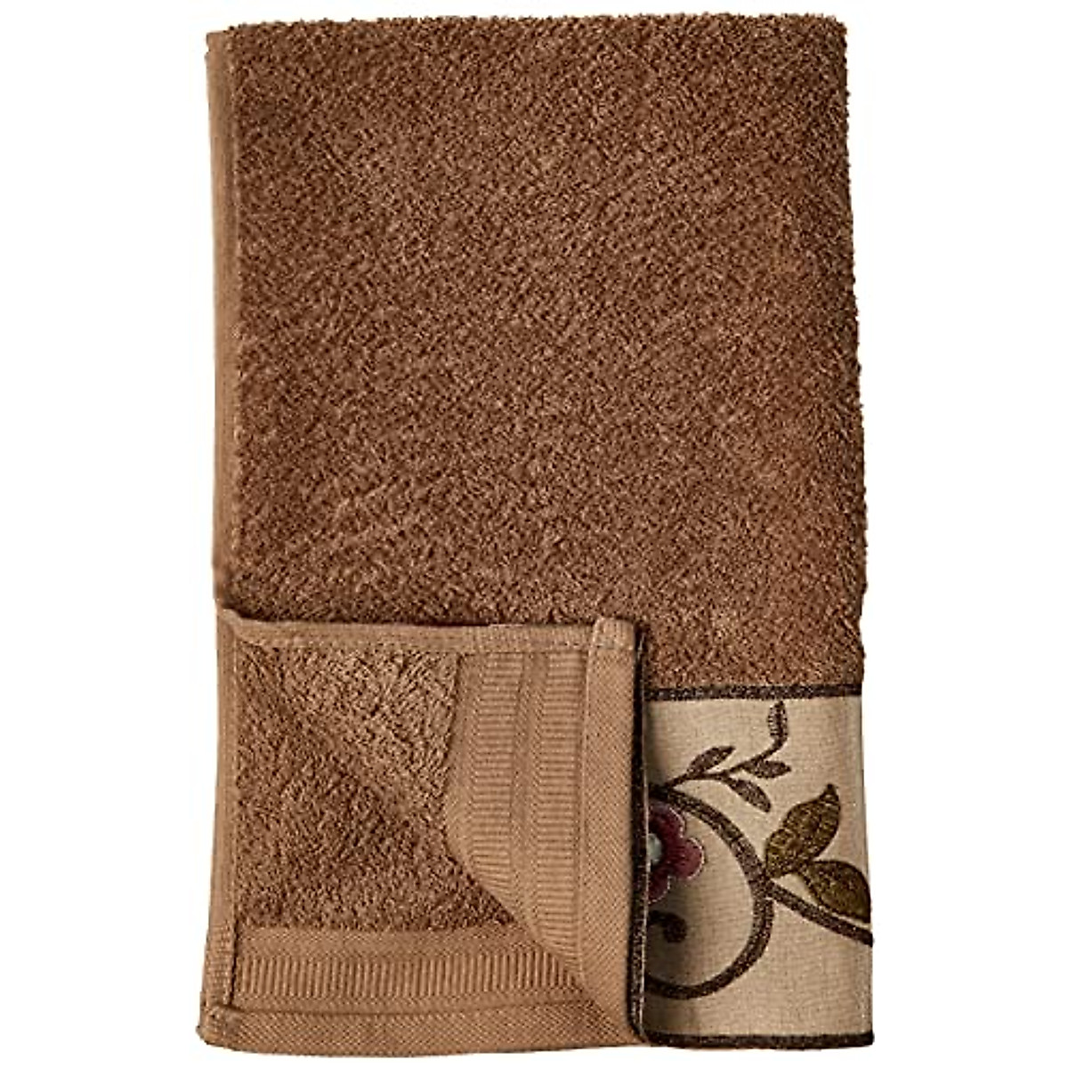 Popular Bath Bath Towels, Larissa Collection, 3-Piece Set, Rose Design