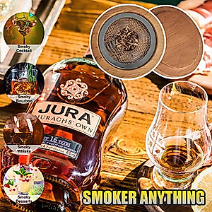 Luckykxbb Cocktail smoker kit, four flavors of log wood chips,Vintage smoke kits for cocktails,