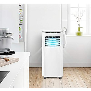 Toolsempire 8000BTU Portable Air Conditioner Cools Up to 230 Sq,Freestanding AC Cooling Unit Compact Room Cooler with Dehumidifier&Fan,Remote Control,Included Window Mount Kit