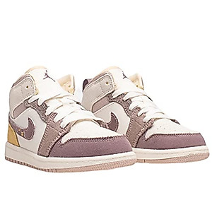 Nike Air Jordan 1 Pre School Shoes Sail/Taupe Haze-Fossil Stone DZ4468-102 - Size 11.5c