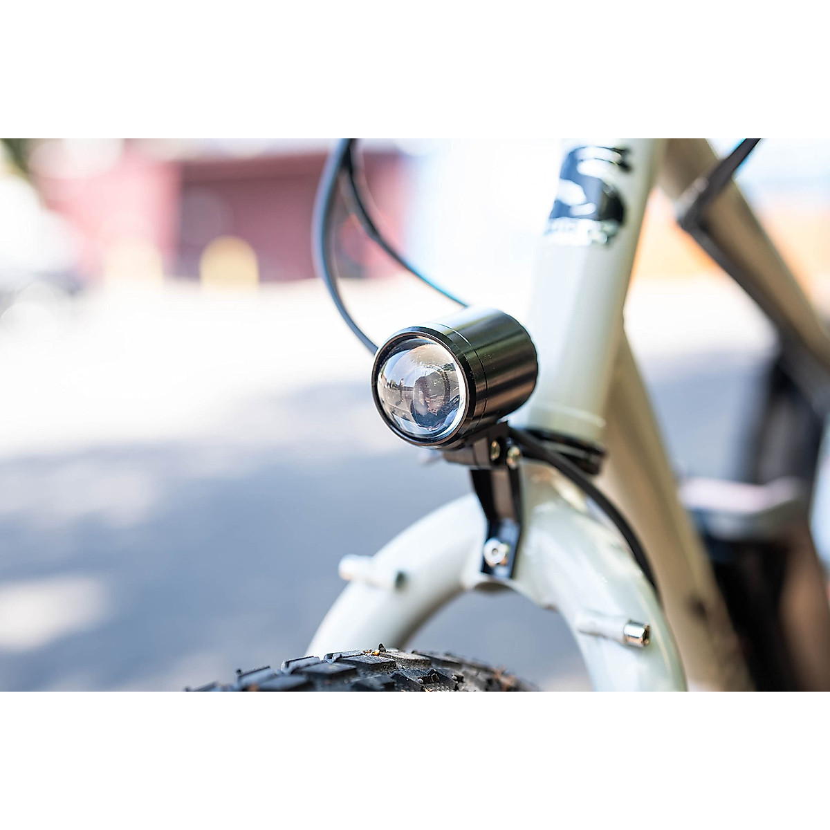 Portland Design Works | Kepler E-bike Headlight | Bosch E-bike System Plug and Play, Black, Fits e-bikes with fork crown hole for mounting