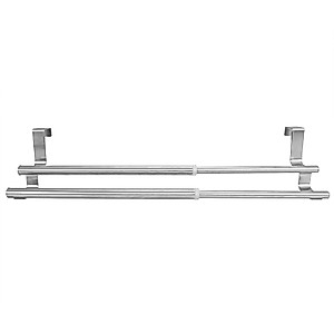 Stainless Steel Retractable Over Towel Rack Bath Towel Rack Bedroom Towel Shelf (40cm Retractable Double Pole)