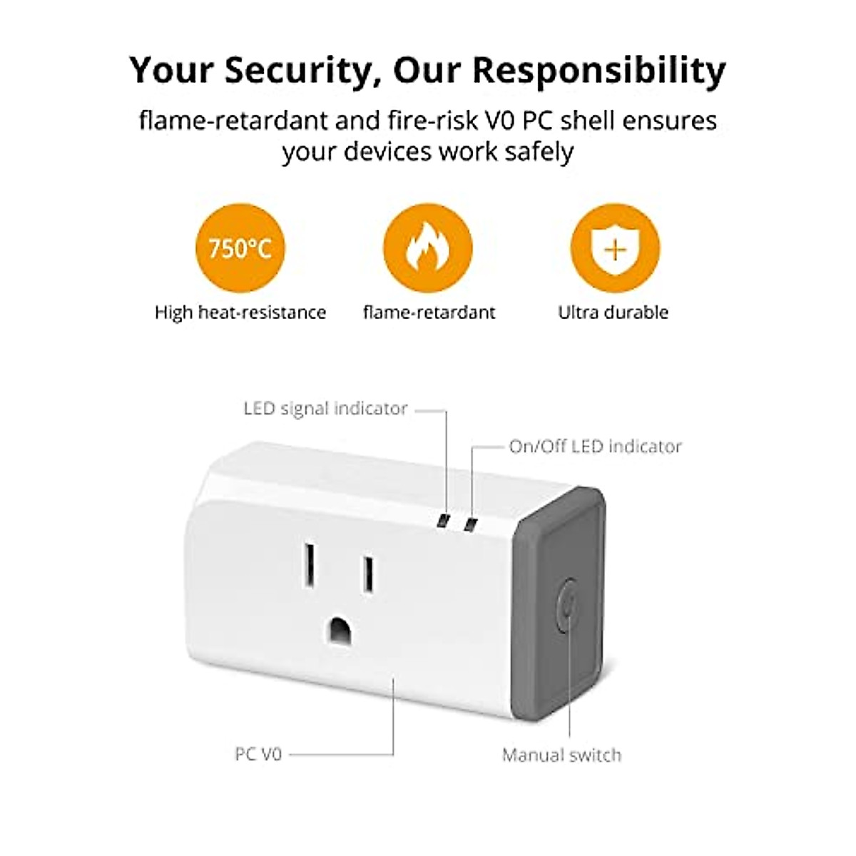 SONOFF S31 Lite 15A Zigbee Smart Plug ETL Certified, Works with SmartThings, and Amazon Echo Plus, Hub Needed for Amazon Alexa 4-Pack