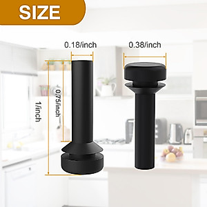 10 Pack WB02X24790 Gas Stove Grate Bumpers Rubber Feet Compatible with GE Range Burner Cafe Stove Top Cooktop, Black Grates Rubber Foot Pads Replacement Parts