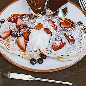 Maple Syrup Hydrometer Test Cup Kit, Maple Syrup Density Kit, Measures Sugar Content in The Syrup, Stainless Steel Maple Syrup Kit, Easy to Read and Accurate, with Cleaning Brush