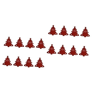 BESTOYARD 16 Pcs Cutlery Set Cutlery Bags for Christmas Tableware Holder Bag Christmas Fork Spoon Pocket Xmas Table Decoration Christmas Cutlery Bags Mini Non-woven Fabric Child Silverware