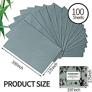 FANDAMEI 600 Counts Oil Blotting Sheets For Face, Oil Blotting Papers For Face, Blotting Paper for Oily Skin, Oil Control Film, Oil Absorbing Sheets For Face, Oil Absorbing Tissues, Bamboo Charcoal