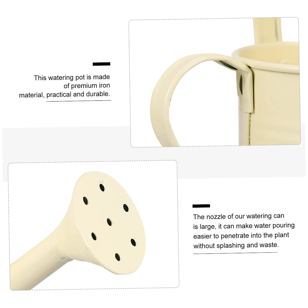 10 pcs Pour and Sprinkler Can Mini Spout Galvanized Plant Portable Yard Tin Pot Succulents Long Bucket Small for Cans Shabby Spray Kettle Display Metal Watering Sturdy