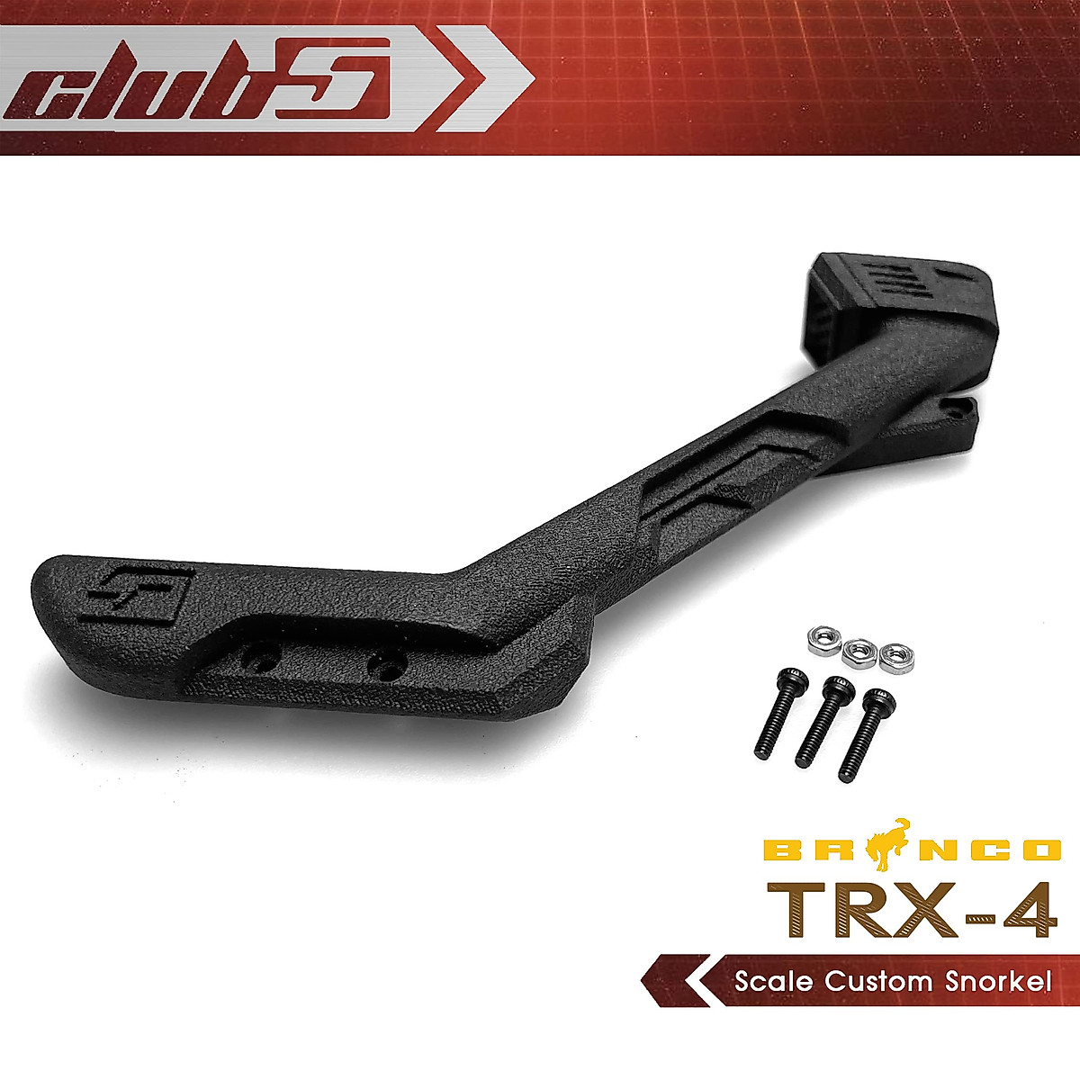 Club 5 Racing Scale Custom Snorkel for TRX-4 2021 Bronco