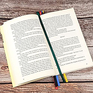 6Pcs Bible Ribbon Bookmark Multi Ribbon Page Marker Leatherette Bookmark Artificial Leather Bookmark with Colorful Ribbons for Books